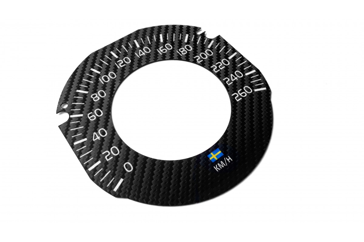 Volvo V40 S60 V60 XC60 - Sweden Carbon Design Replacement dial EU Scale