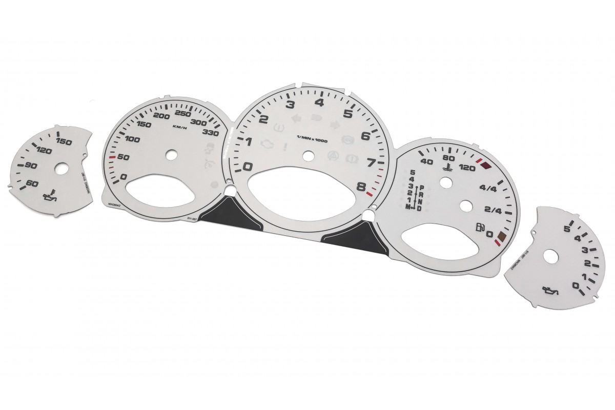 Porsche 911 - model 997 - Grey Replacement tacho dials, instrument ...
