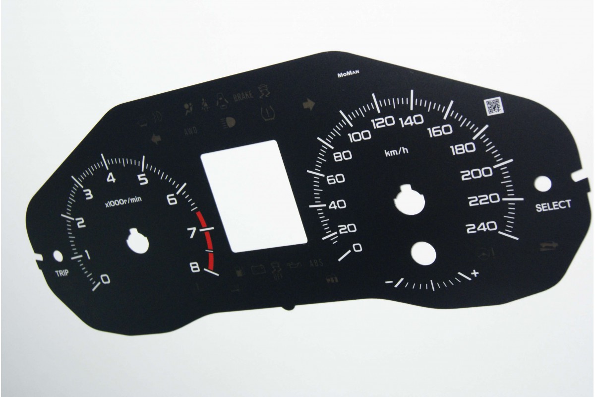 Subaru XV Crosstrek, Impreza - Replacement dial - converted from MPH to ...