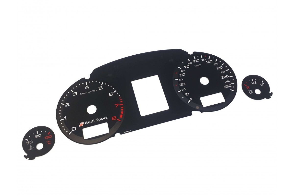 Audi dials, gauges replacements from MPH to KMH, for US, UK cars