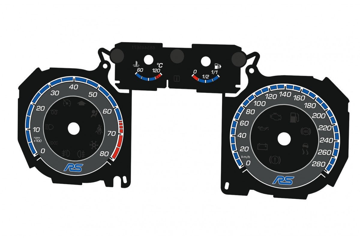 FORD FOCUS MK2 RS STYLE – CUSTOM GAUGE CLUSTER DIALS / INSTRUMENT PANEL ...