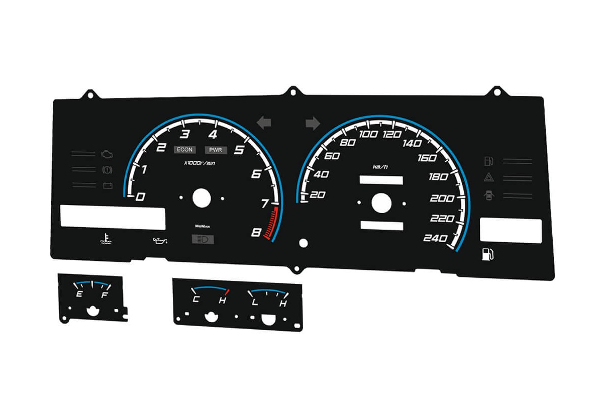 Toyota Corolla AE86 Levin design 2 PLASMA TACHO GLOW GAUGES ...