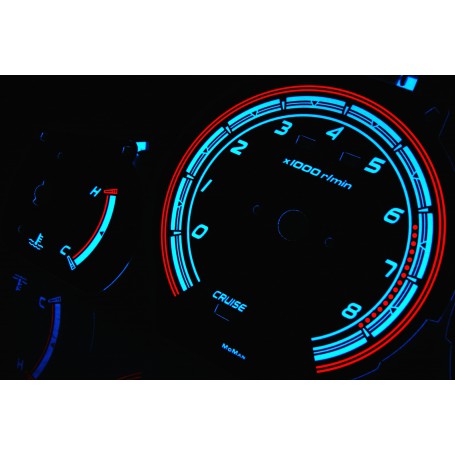 Toyota Supra MK3 (1986-1992) PLASMA TACHO GLOW GAUGES TACHOSCHEIBEN DIALS