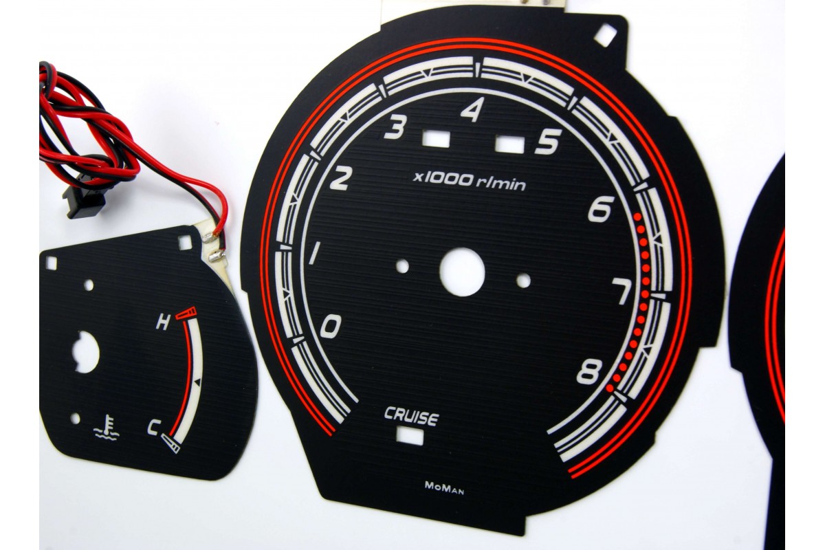 Toyota Supra MK3 (1986-1992) PLASMA TACHO GLOW GAUGES TACHOSCHEIBEN DIALS
