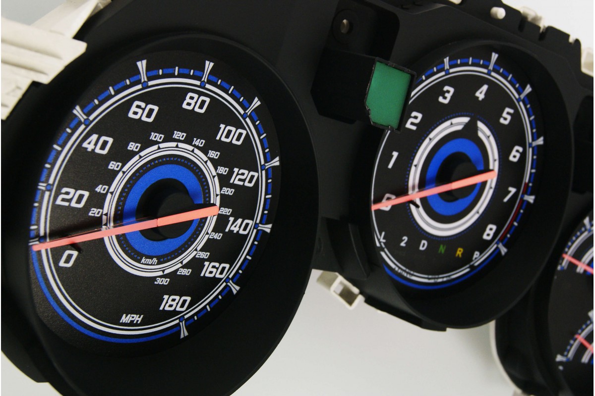 Toyota Supra MK4 design 1 PLASMA TACHO GLOW GAUGES TACHOSCHEIBEN DIALS