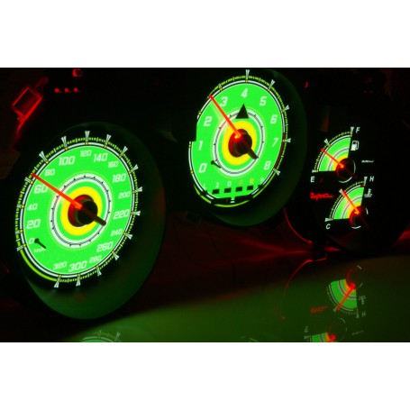 Toyota Supra MK4 design 3 PLASMA TACHO GLOW GAUGES TACHOSCHEIBEN DIALS