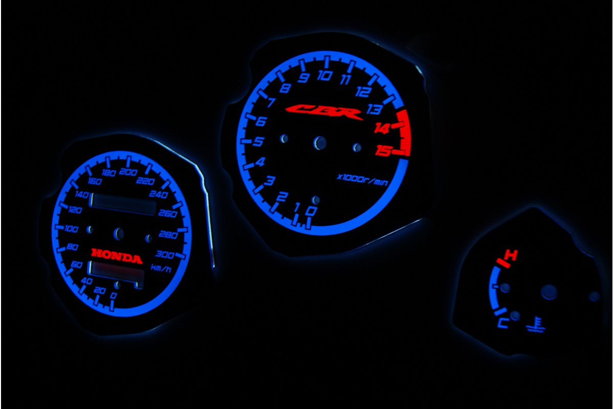 Honda CBR 900RR F3 PLASMA TACHO GLOW GAUGES TACHOSCHEIBEN DIALS