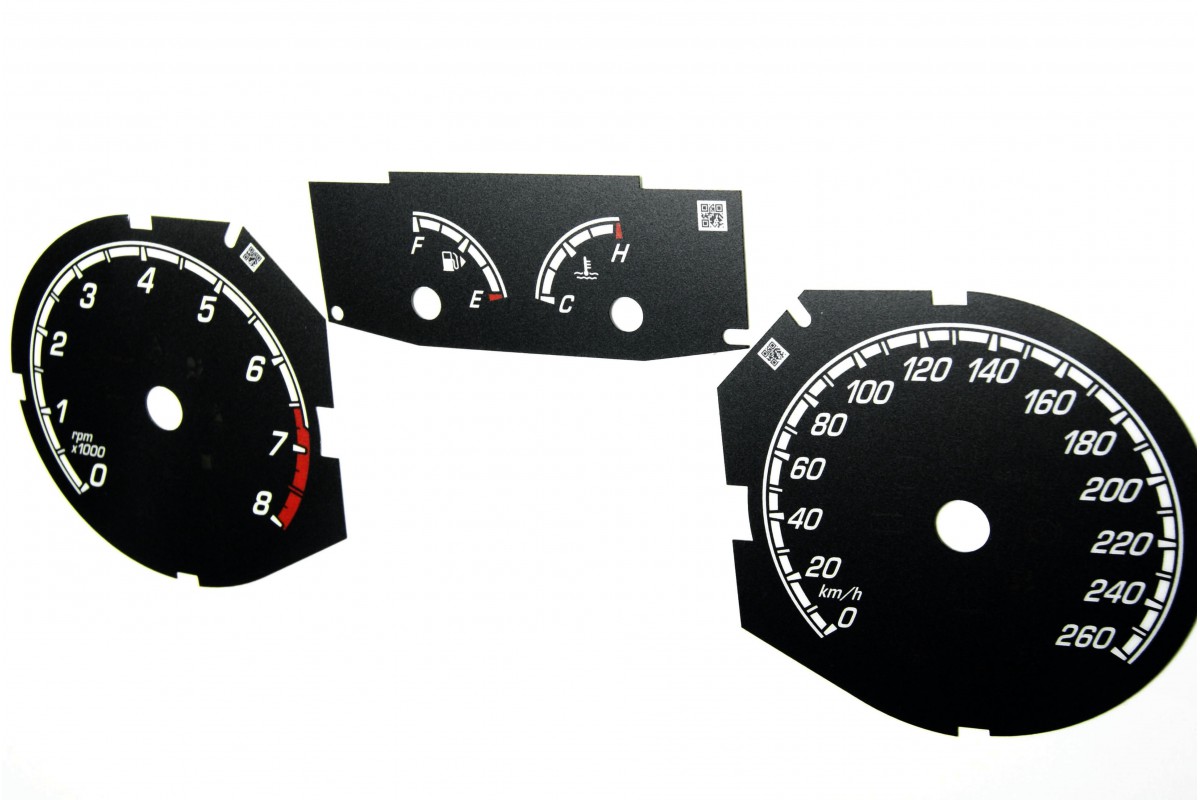 Ford Focus MK3 ST- Replacement dial - converted from MPH to Km/h