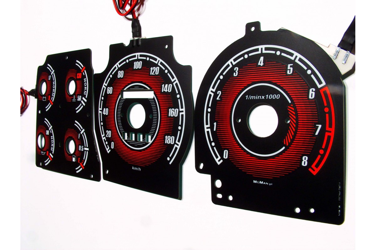 Ford Probe I design 1 PLASMA TACHO GLOW GAUGES TACHOSCHEIBEN DIALS