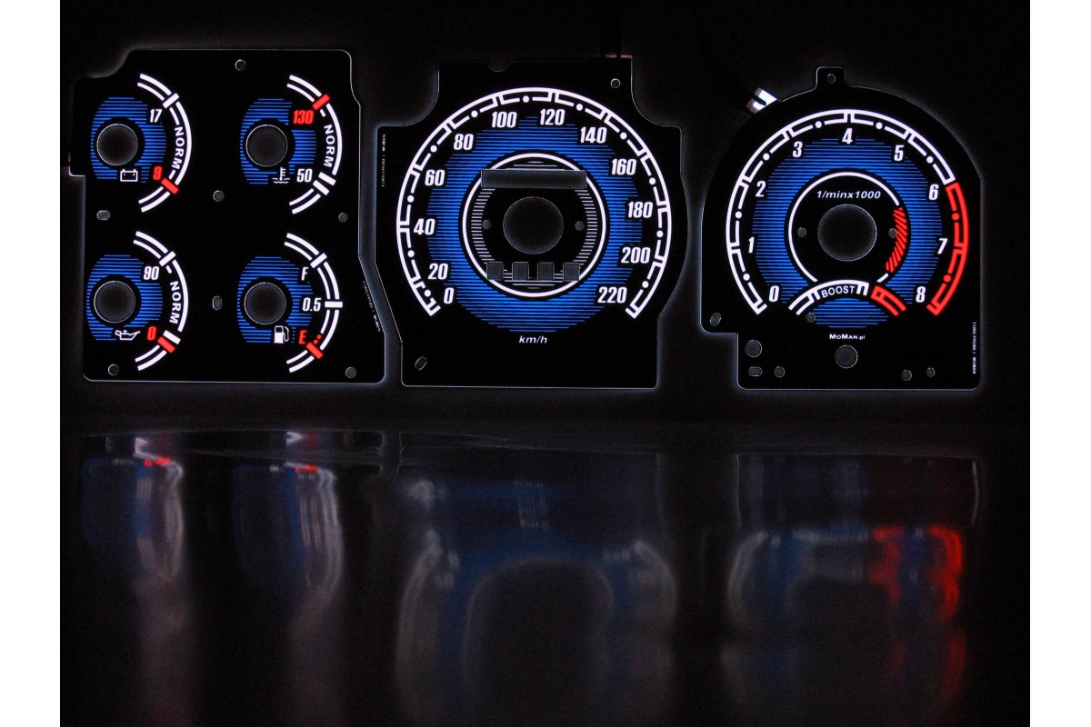 Ford Probe I design 2 PLASMA TACHO GLOW GAUGES TACHOSCHEIBEN DIALS