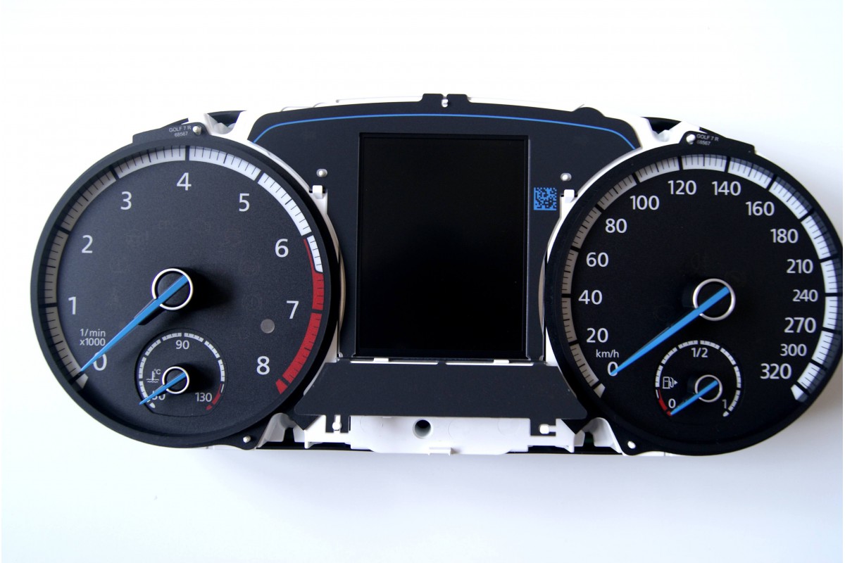 Volkswagen Golf 7 R MK7 - Replacement tacho dial - converted from MPH ...