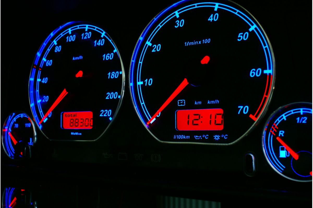 Volkswagen Vento / Jetta MK3 Design 2 PLASMA TACHO GLOW GAUGES ...