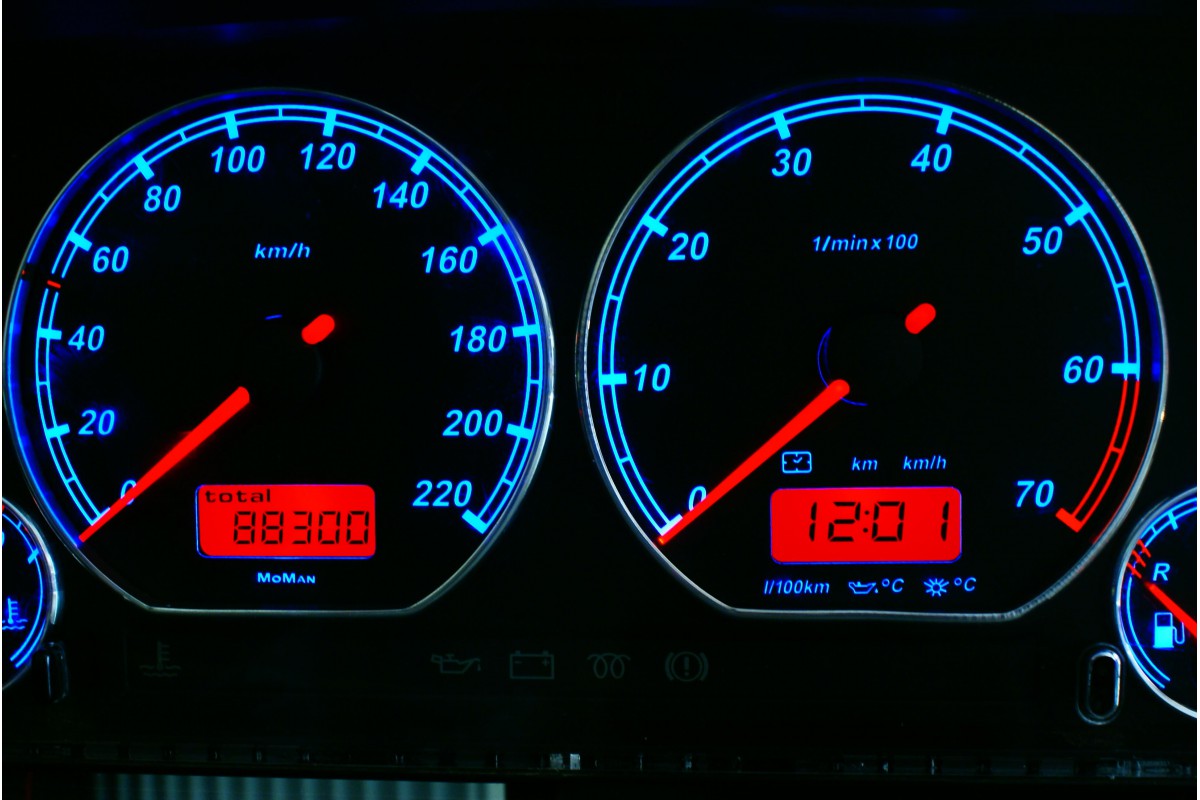 Volkswagen Vento / Jetta MK3 Design 2 PLASMA TACHO GLOW GAUGES ...