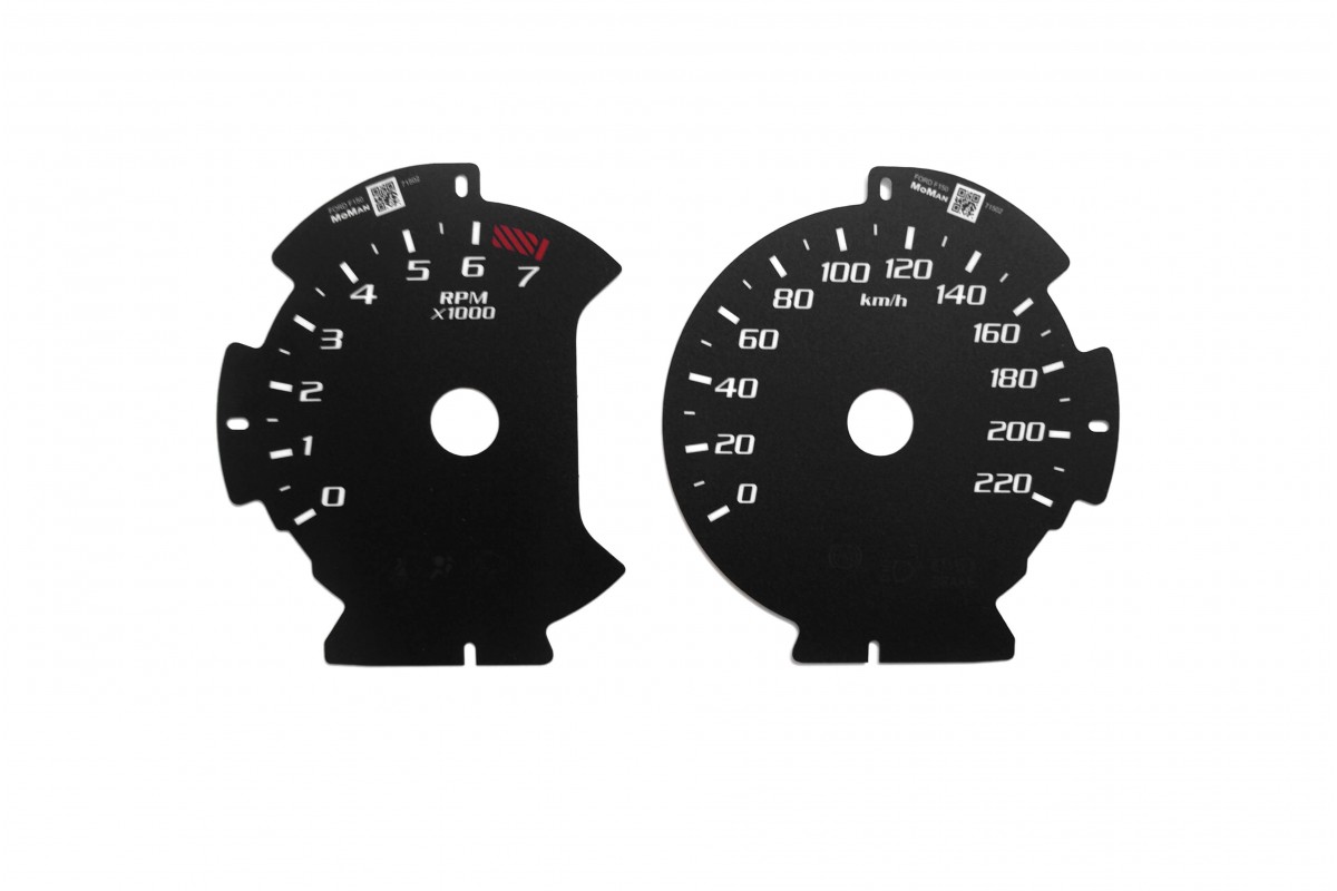 Ford F150 - replacement tacho dials from MPH to km/h Model 1 & 2