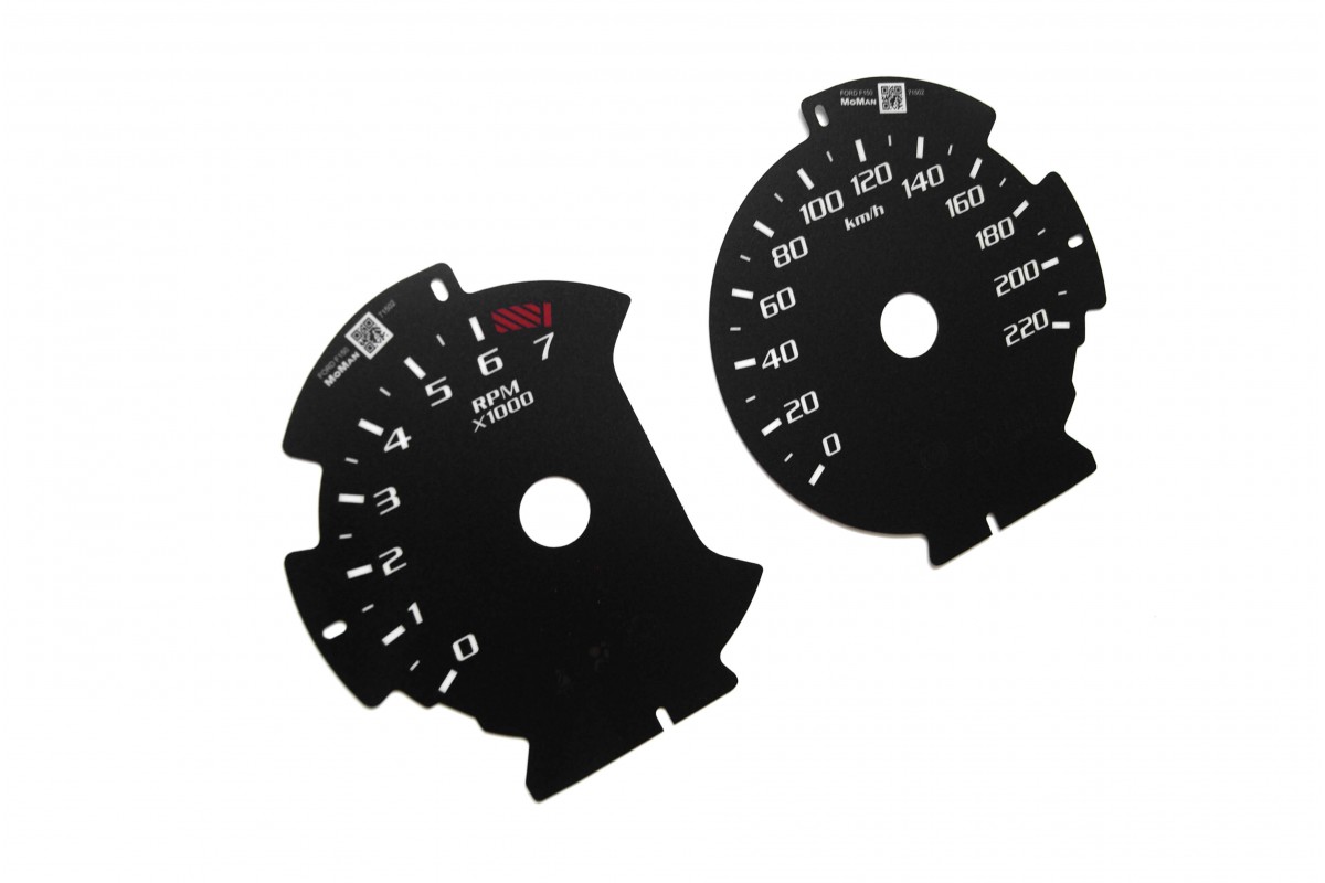 Ford F150 - replacement tacho dials from MPH to km/h Model 1 & 2
