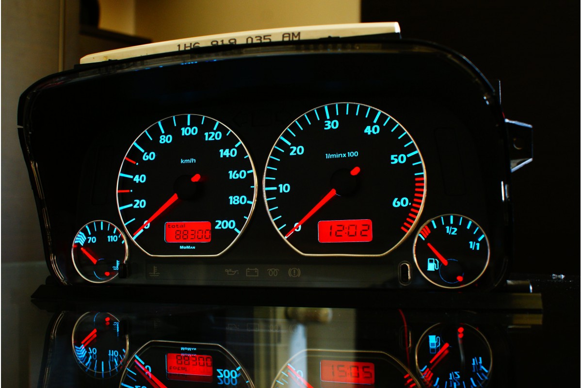 Volkswagen Golf 3 MK3 Design 3 plasma tacho glow gauges tachoscheiben dials