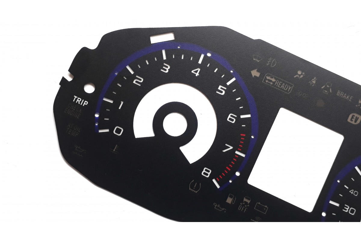 Subaru XV Crosstrek Hybrid - Replacement dial - converted from MPH to Km/h