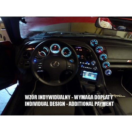 Toyota Supra MK4 design 1 PLASMA TACHO GLOW GAUGES TACHOSCHEIBEN DIALS