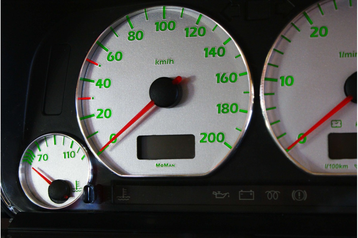 Volkswagen Polo 6n Design 6 plasma tacho glow gauges tachoscheiben dials