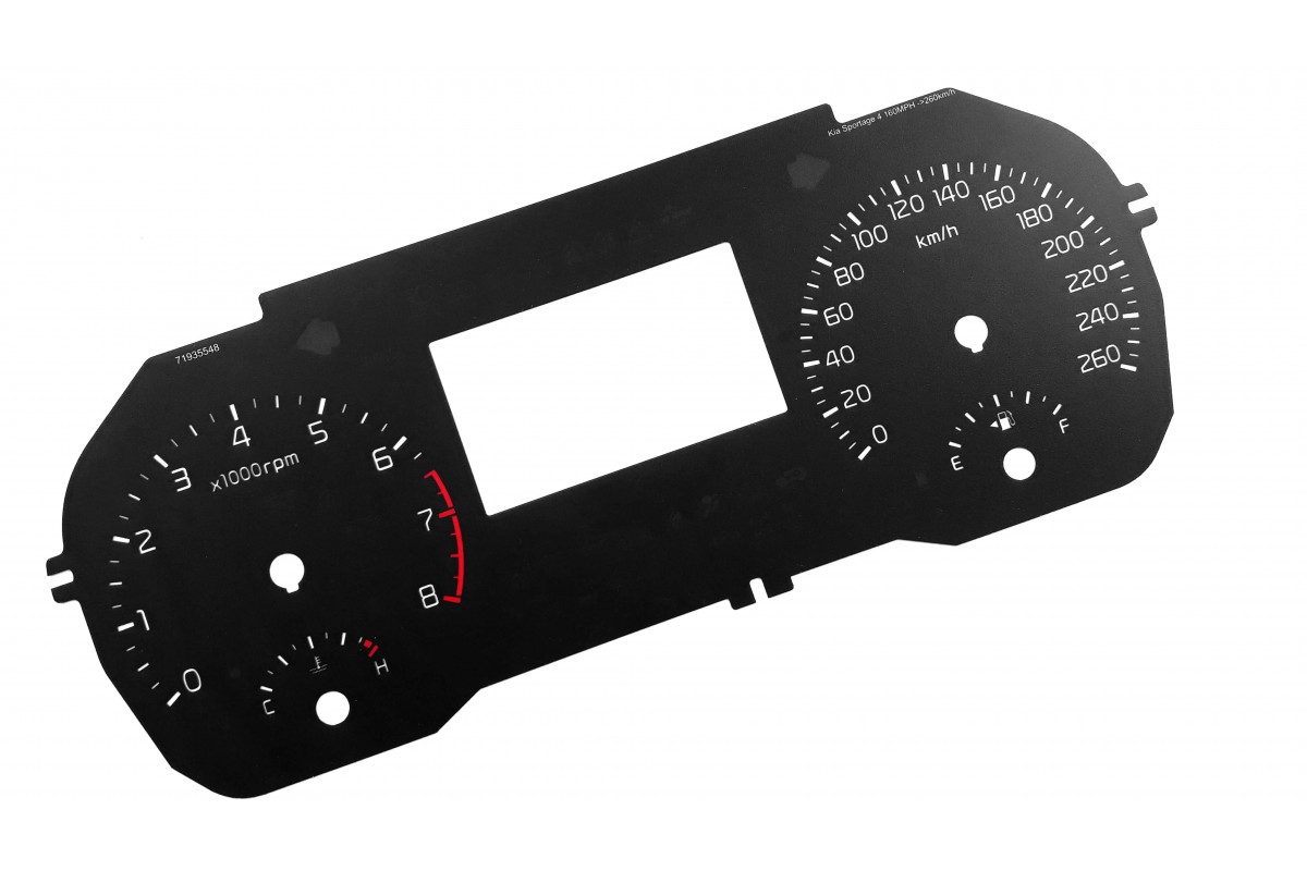 KIA dials, gauges replacements from MPH to KMH, for US, UK cars