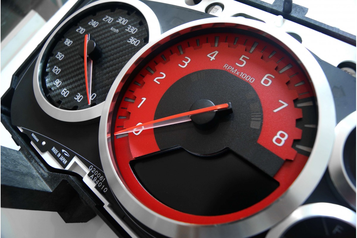 for Nissan GT-R GTR conversion dials from MPH to KMH tacho tachometer ...