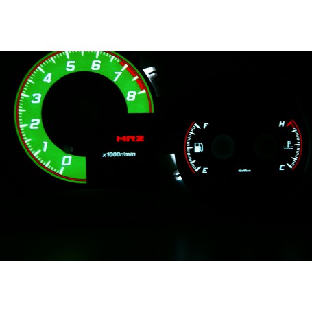 Toyota MR2 - 3gen. - design 3 plasma tacho glow gauges tachoscheiben dials