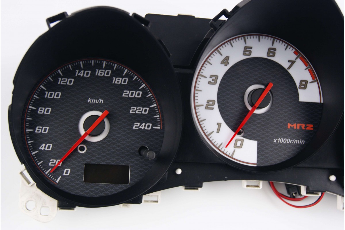 Toyota MR2 - 3gen. design 1 PLASMA TACHO GLOW GAUGES TACHOSCHEIBEN DIALS