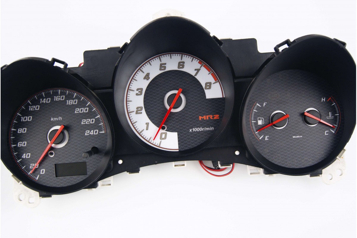 Toyota MR2 - 3gen. design 1 PLASMA TACHO GLOW GAUGES TACHOSCHEIBEN DIALS