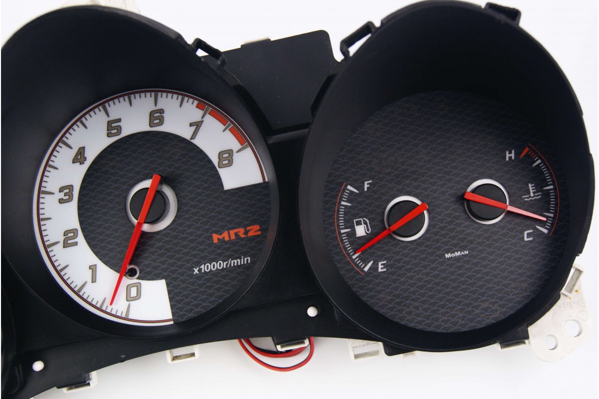 Toyota MR2 - 3gen. design 1 PLASMA TACHO GLOW GAUGES TACHOSCHEIBEN DIALS