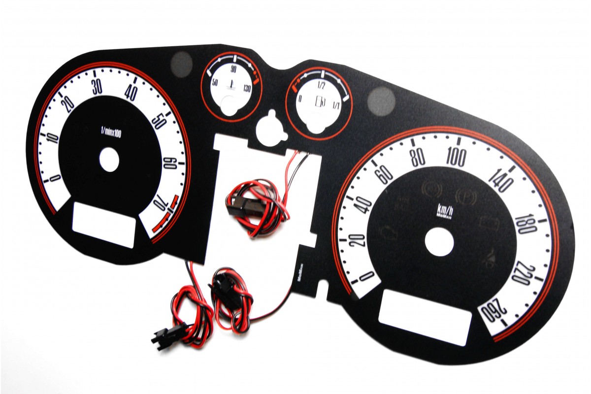 Audi TT (8N) '98-'06 design 2 PLASMA TACHO GLOW GAUGES TACHOSCHEIBEN DIALS