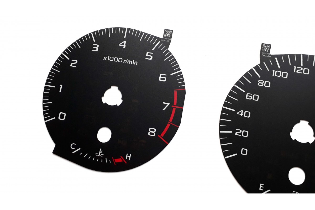 Subaru Outback V / Legacy V - Replacement tacho dials - converted from ...