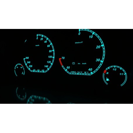 Volkswagen Golf MK3 - custom gauges, range starts on top - plasma tacho ...