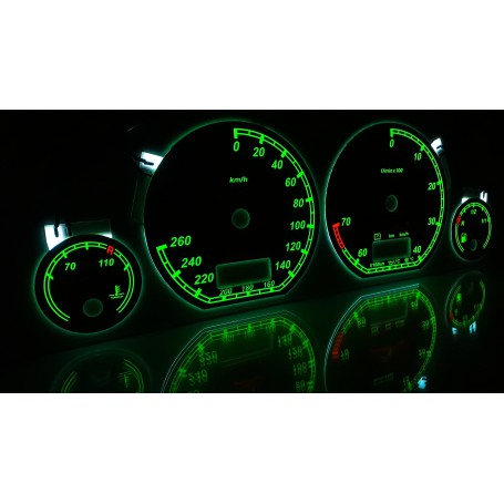 Volkswagen Golf MK3 - custom gauges, range starts on top - plasma tacho ...