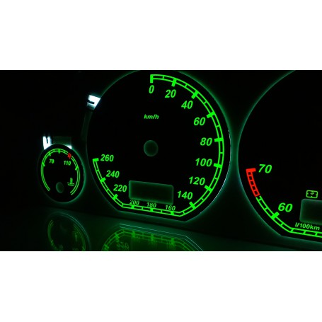 Volkswagen Golf MK3 - custom gauges, range starts on top - plasma tacho ...