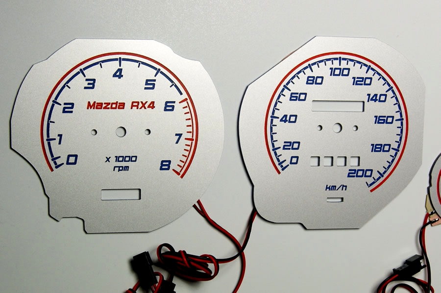 Buy MAZDA RX4 glow gauges plasma dials tacho glow dash shift indicators ...