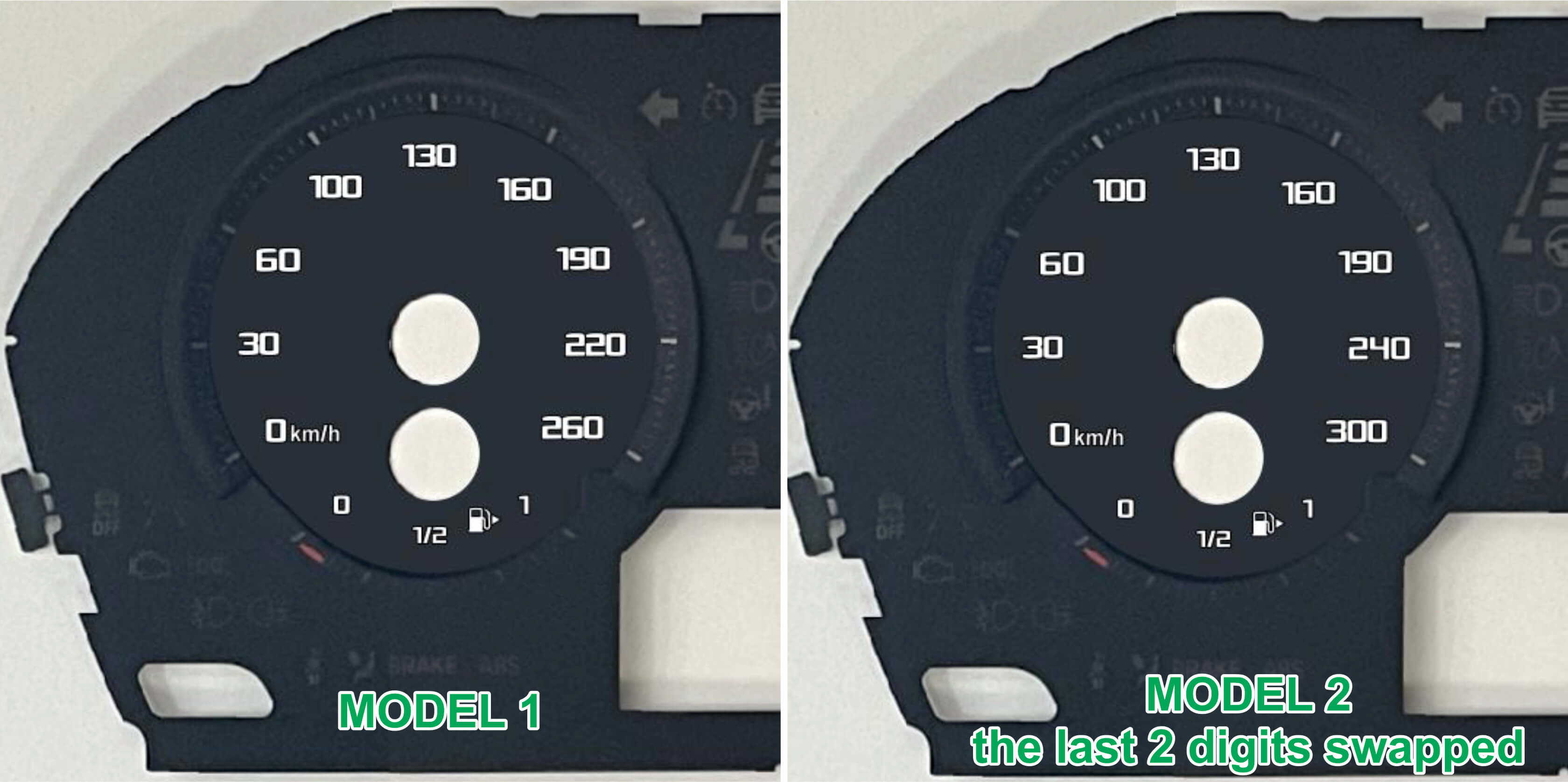 BMW X2 F39, X1 F48, BMW F20 F21 F22 F23 - Replacement tacho dial ...